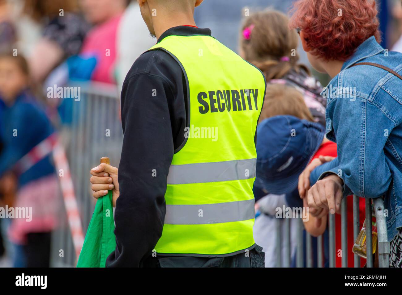 Security employee secures an event Stock Photo - Alamy