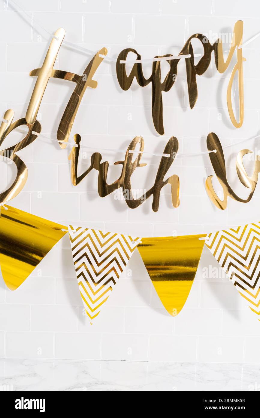 Happy Birthday sign Stock Photo - Alamy