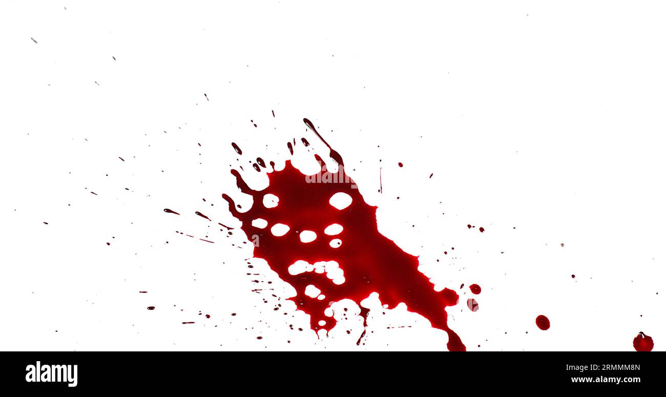 Blood dripping against white background hi-res stock photography and ...