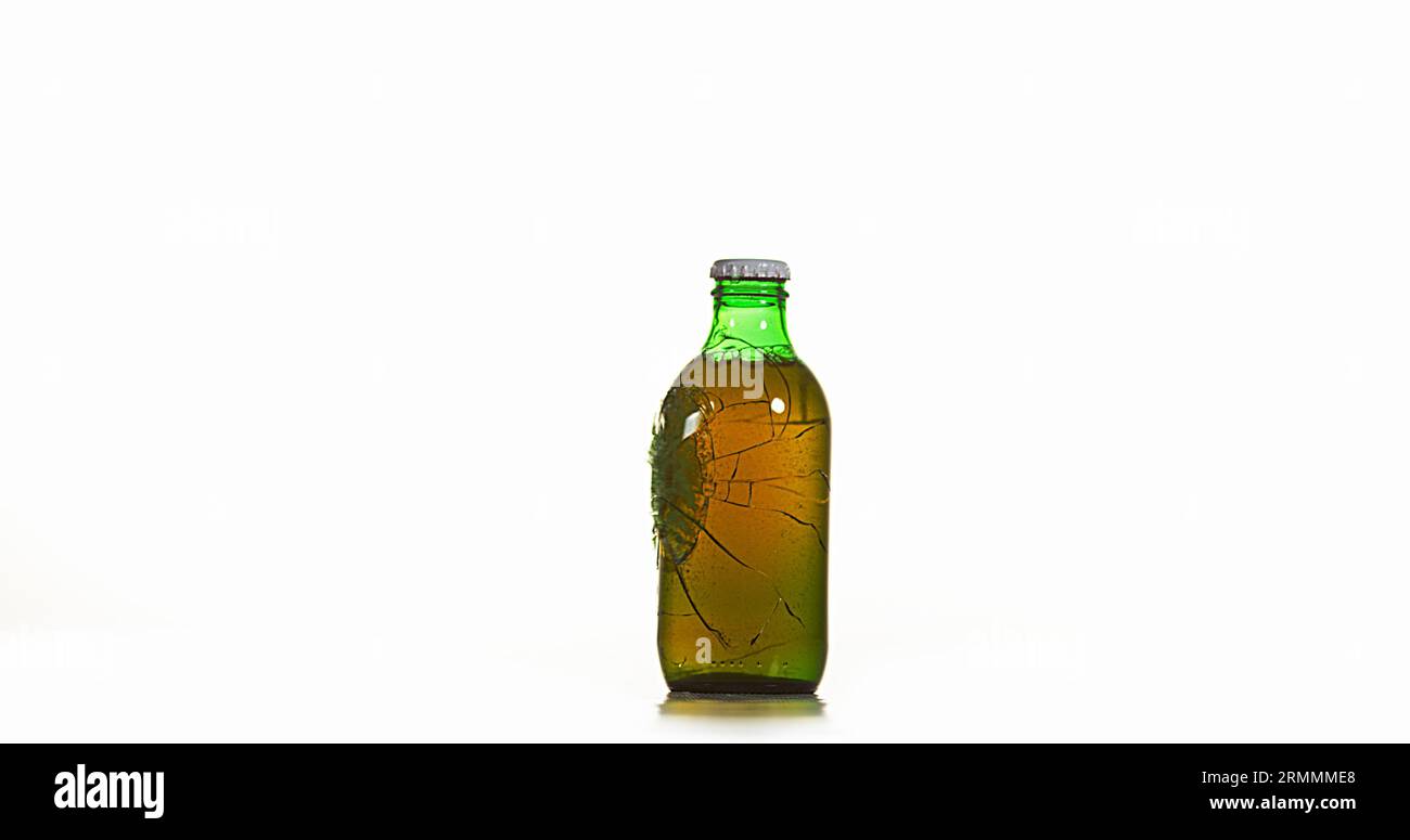 Alcohol bottle breaking hi-res stock photography and images - Alamy