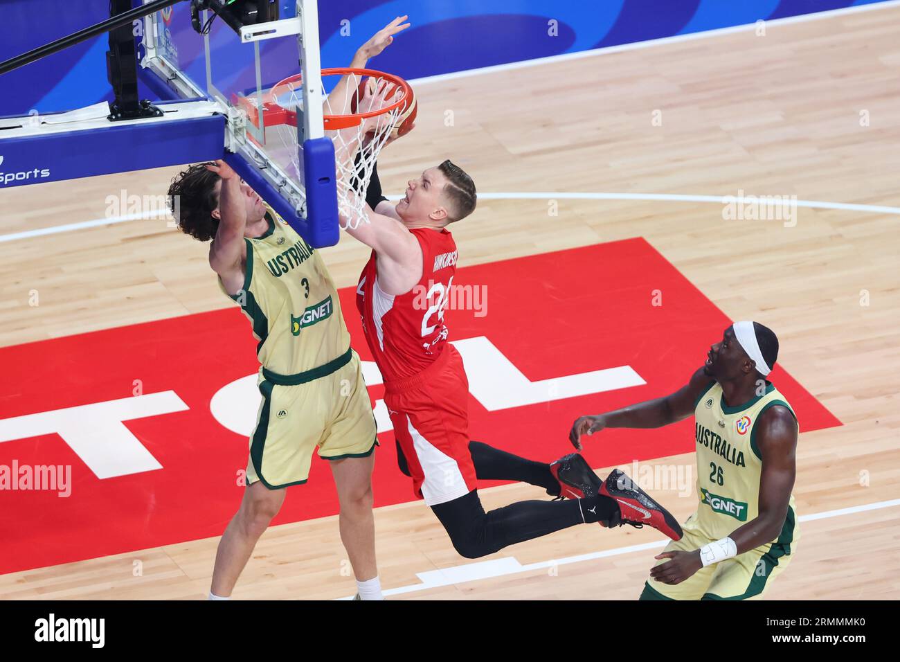Okinawa Arena, Okinawa, Japan. 29th Aug, 2023. (L to R) Josh Giddey ...