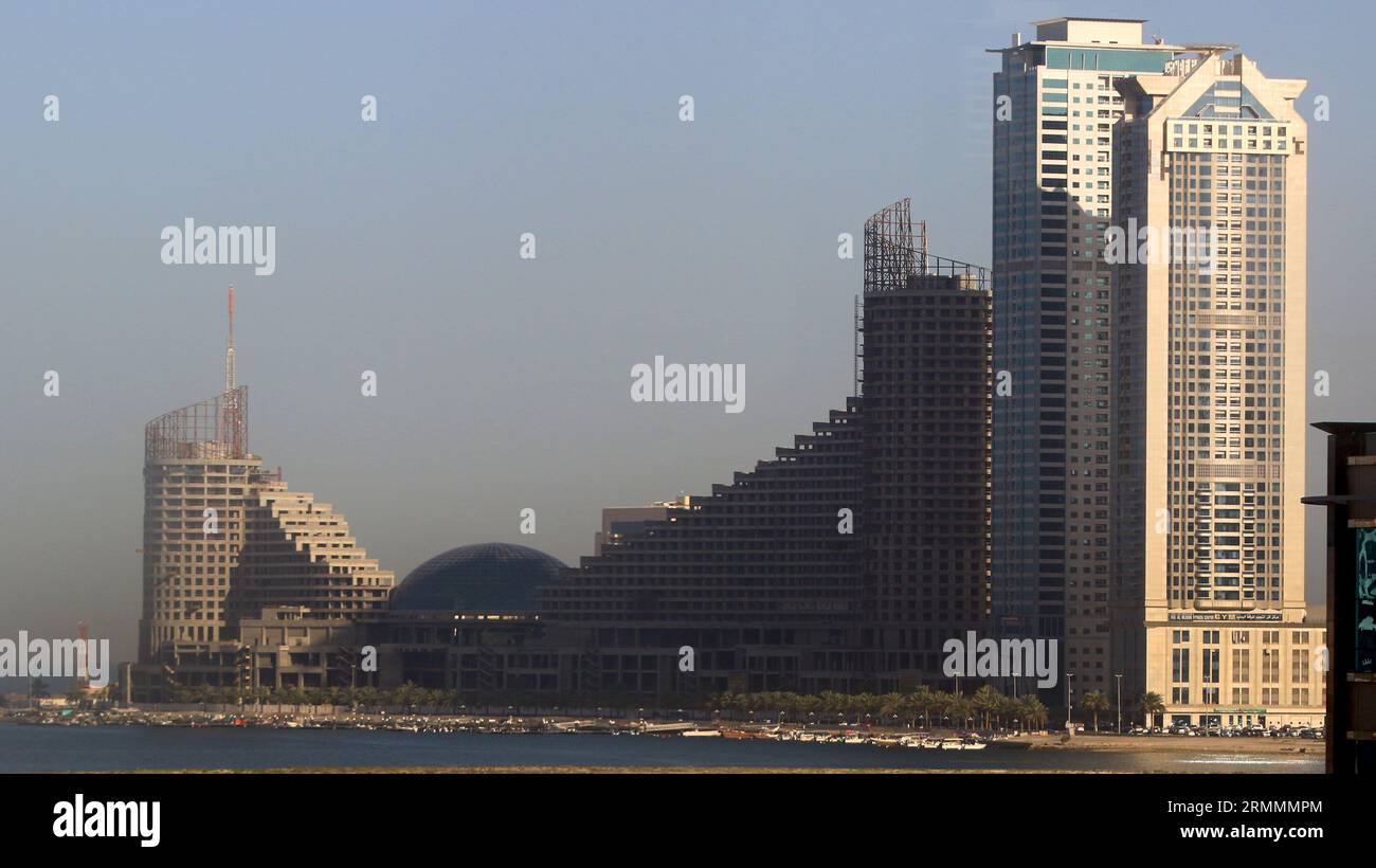 Streets and buildings in Sharjah, United Arab Emirates Stock Photo - Alamy