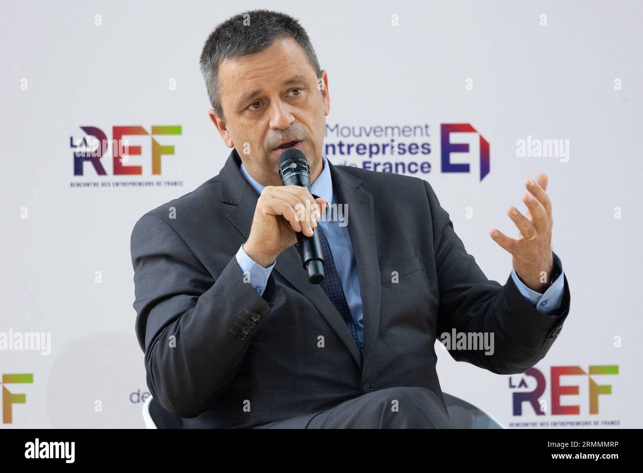 Paris, France. 29th Aug, 2023. Paris, France August 29, 2023. EDF CEO ...