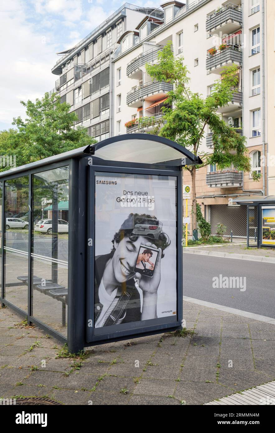 New Galaxy Z Flip advertising display in Berlin, Germany Stock Photo ...