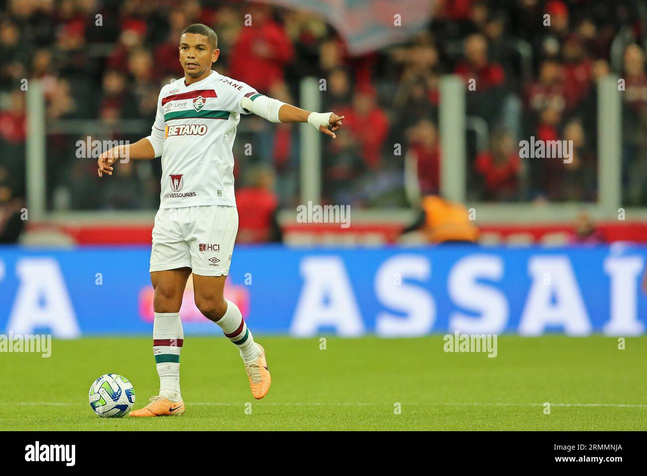 Ligga Arena, Curitiba, Paraná, Brazil: 27th August 2023: David Braz of ...