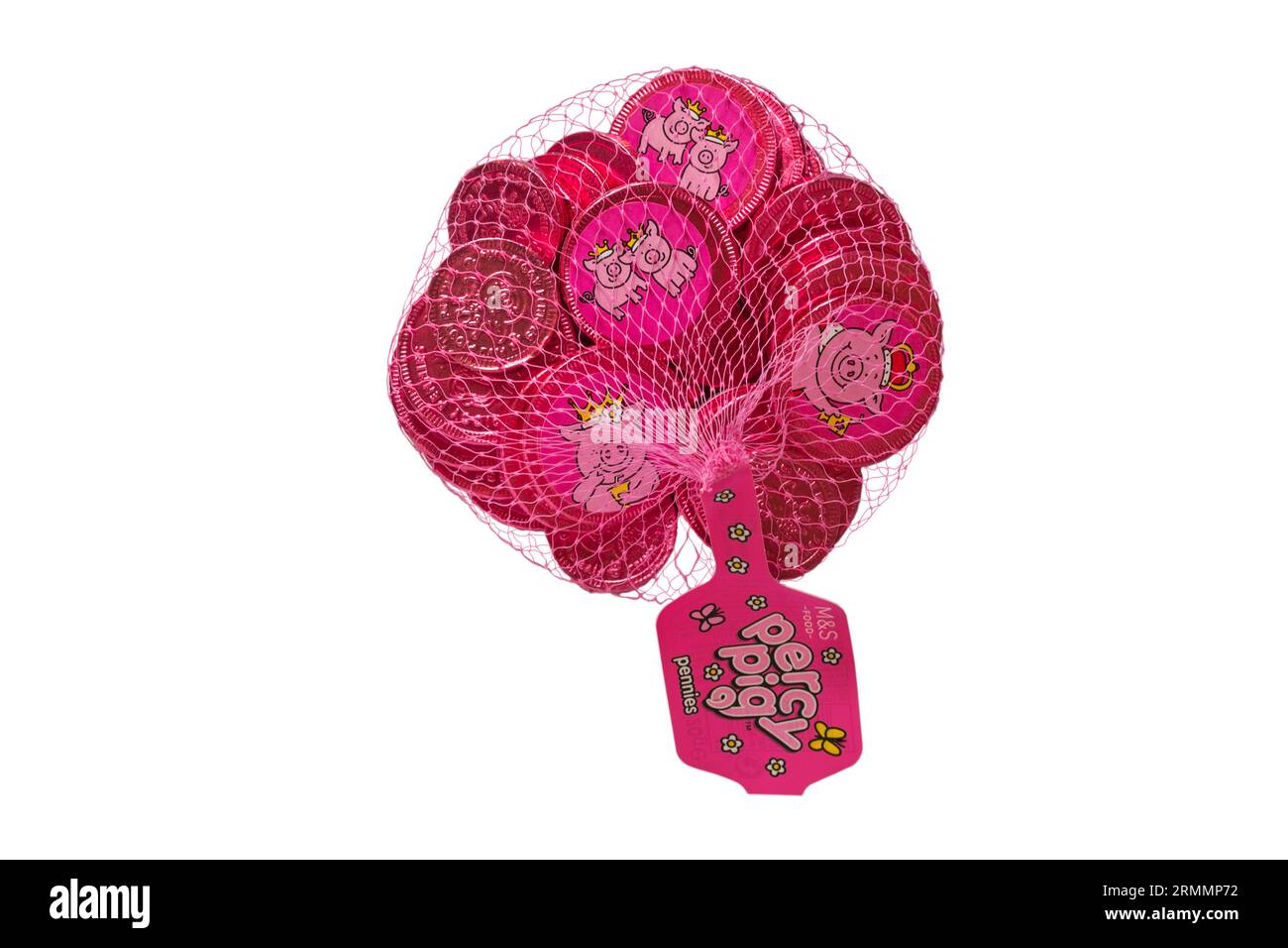 Percy pig fruit flavoured chocolate pennies hi-res stock photography ...
