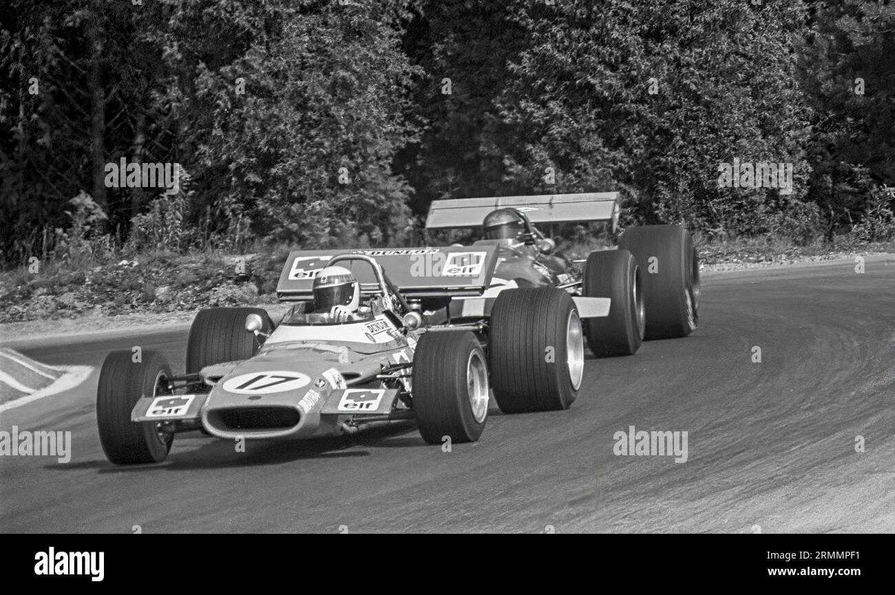 Jackie Stewart driving a Matra Ford Cosworth at the 1969 Mosport F1 ...