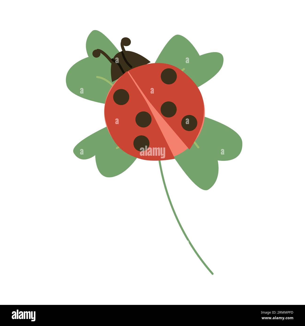 One insect on leaf Stock Vector Images - Alamy