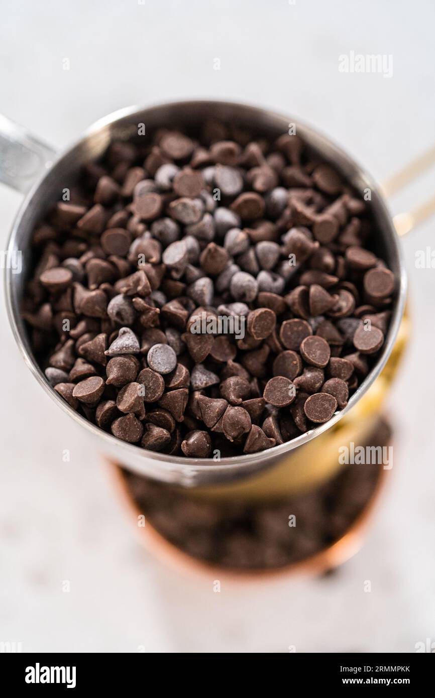 Variety of chocolate chips Stock Photo - Alamy