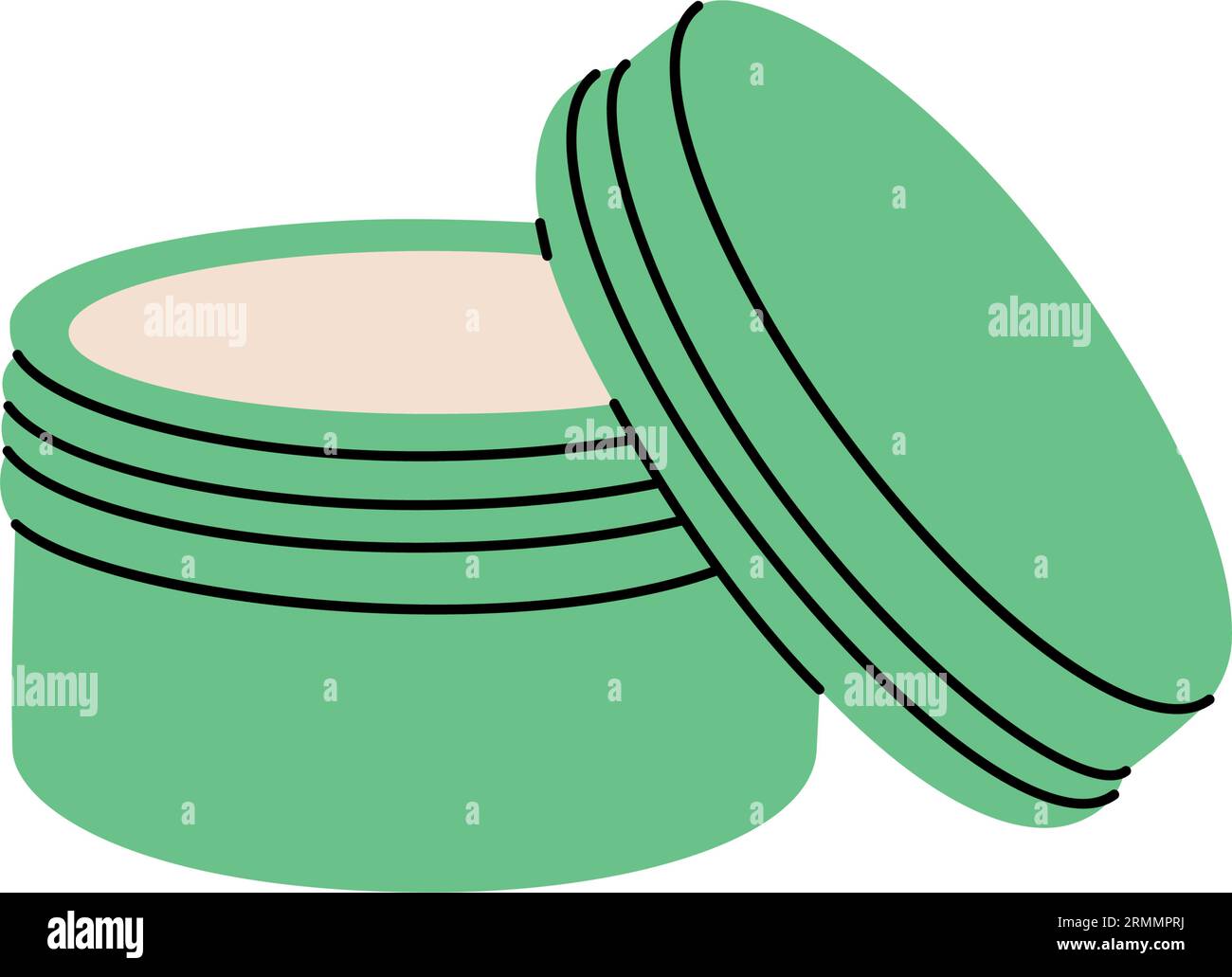 Body scrub cream jar with lid Cut Out Stock Images & Pictures - Alamy