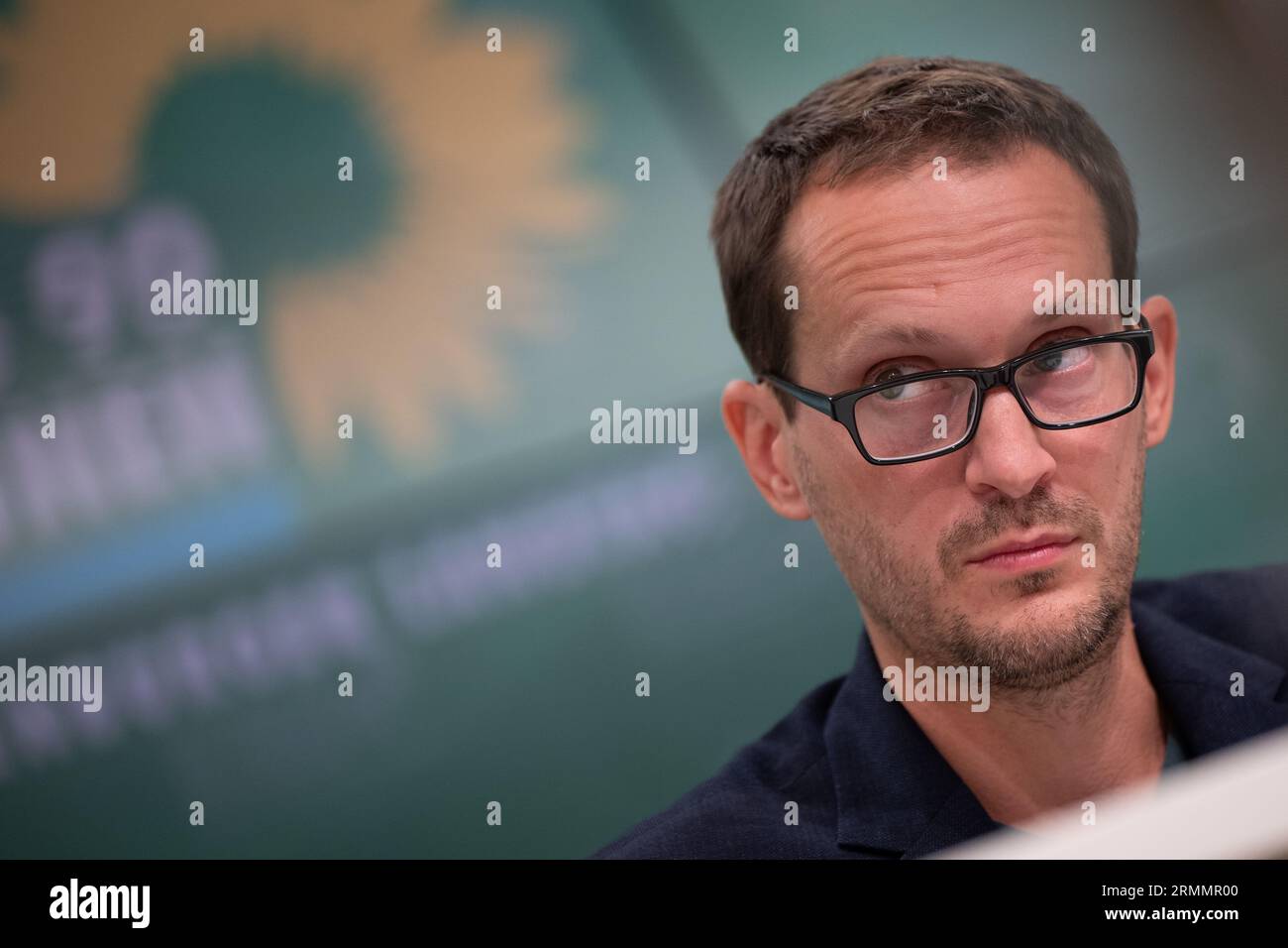 29 August 2023, Brandenburg, Potsdam: Benjamin Raschke, leader of the ...