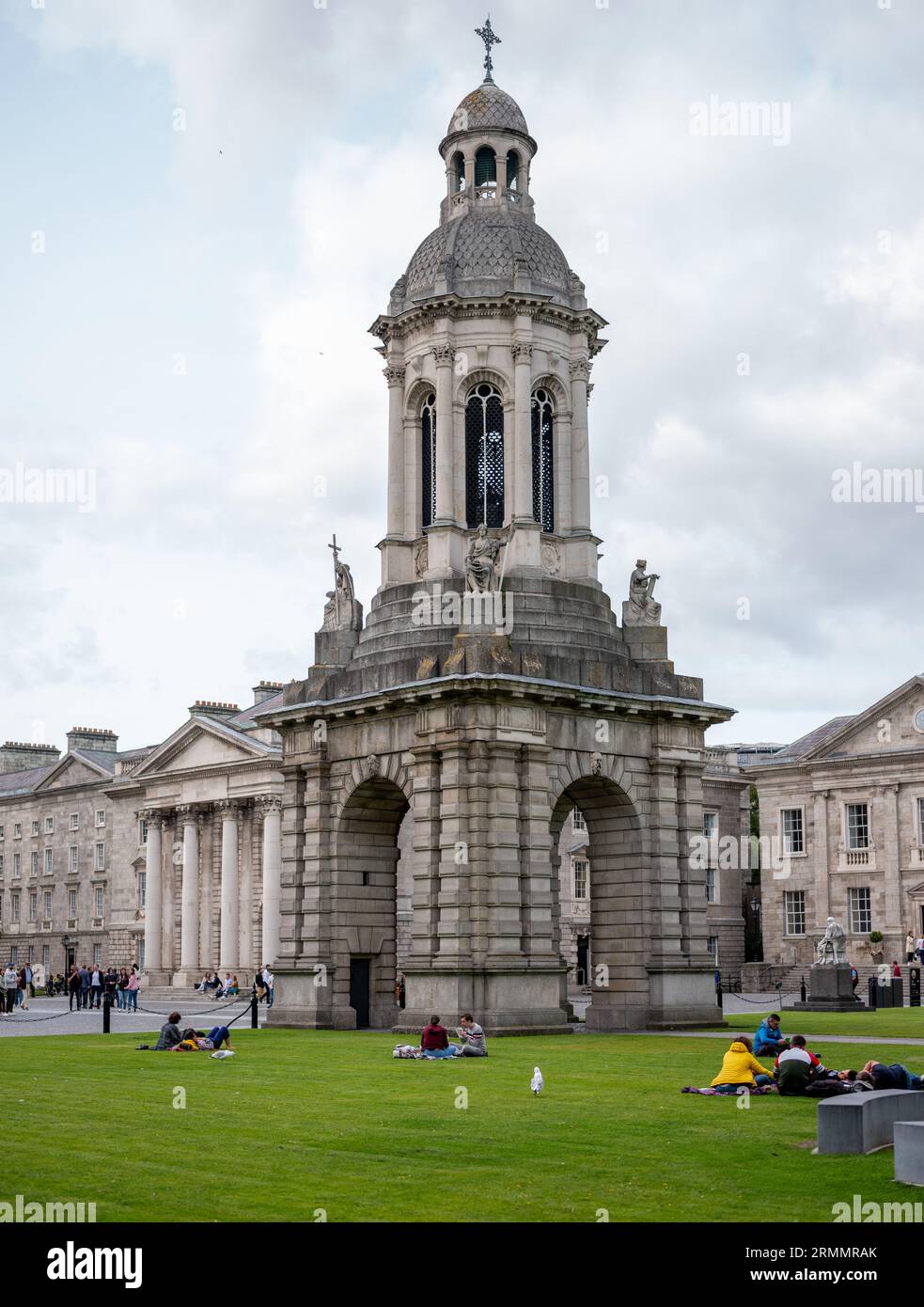 The Campanile at Trinity College in Dublin city, Ireland Stock Photo ...