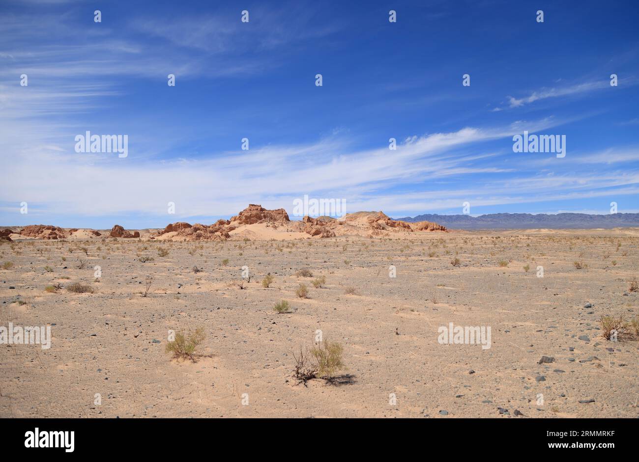 The rock formations in Nemegt canyon, Umnugobi, Mongolia Stock Photo ...