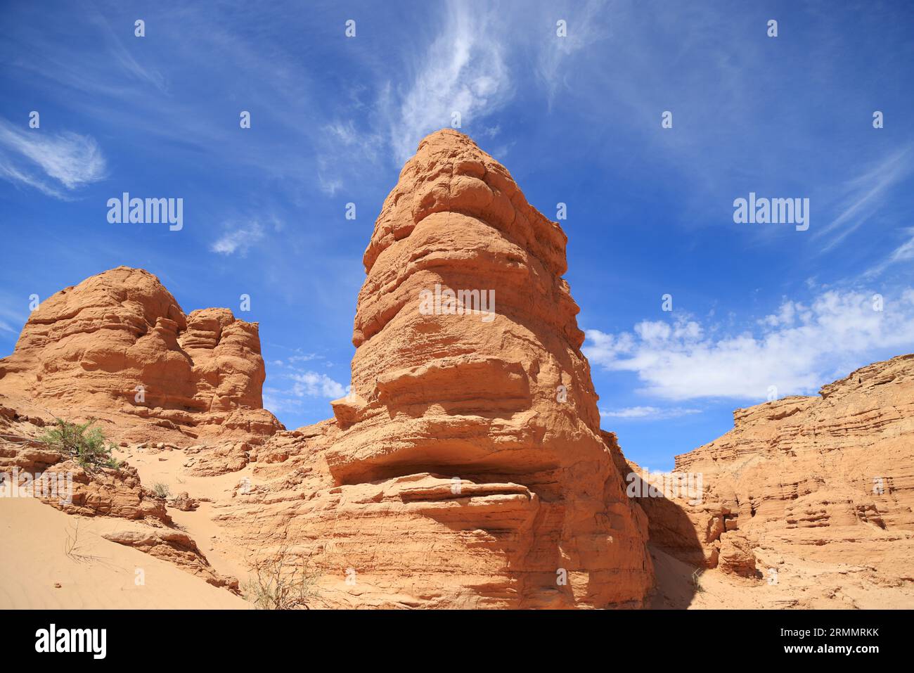 The rock formations in Nemegt canyon, Umnugobi, Mongolia Stock Photo ...