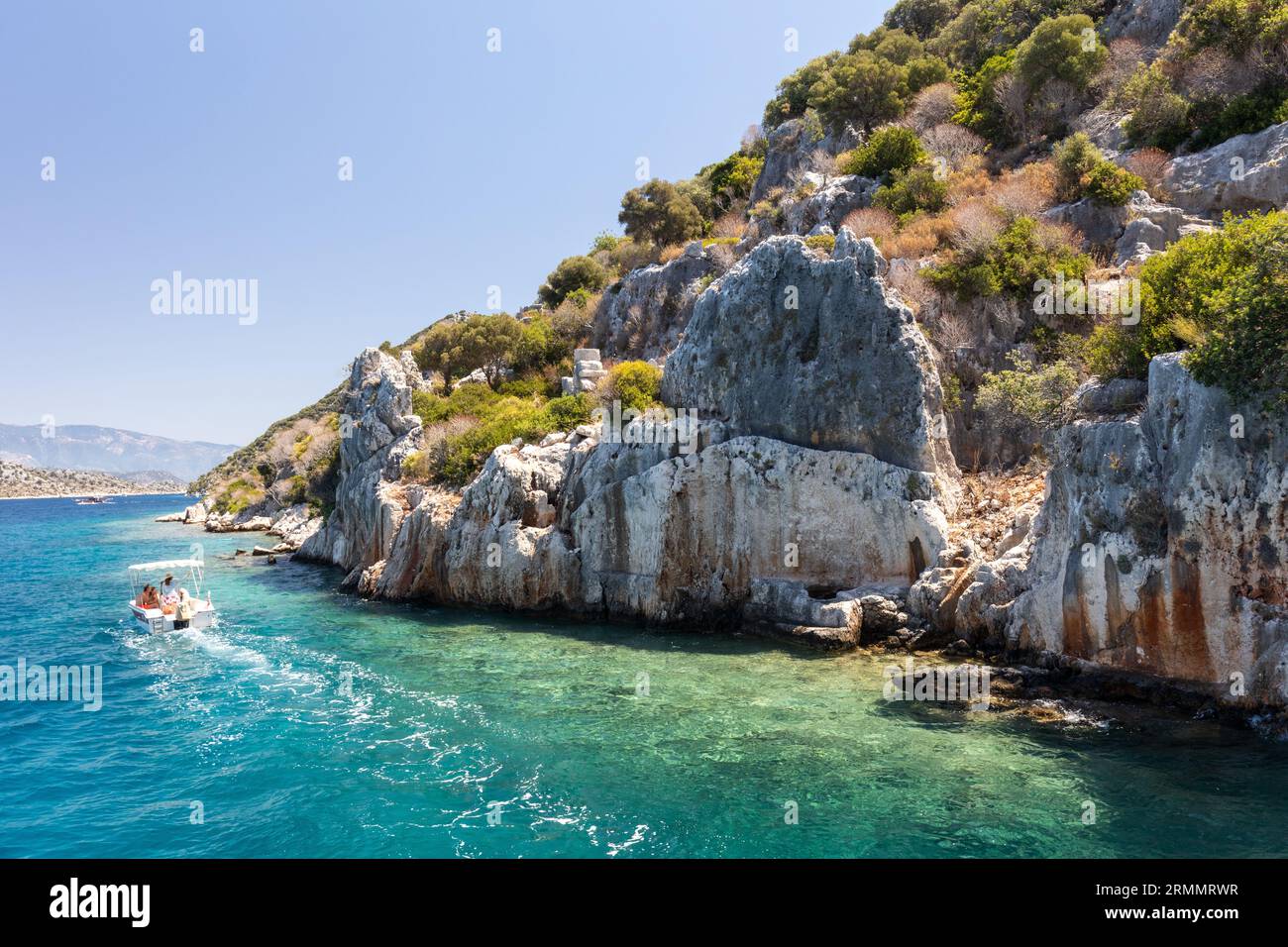 Kekova Sunken City a tourist attraction and historic Turkish landmark ...