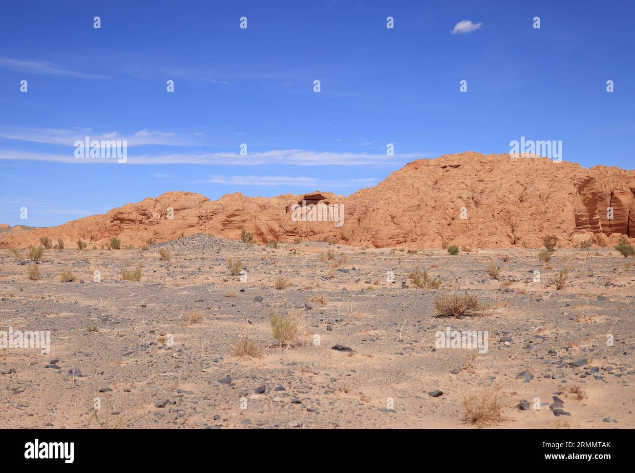 The rock formations in Nemegt canyon, Umnugobi, Mongolia Stock Photo ...