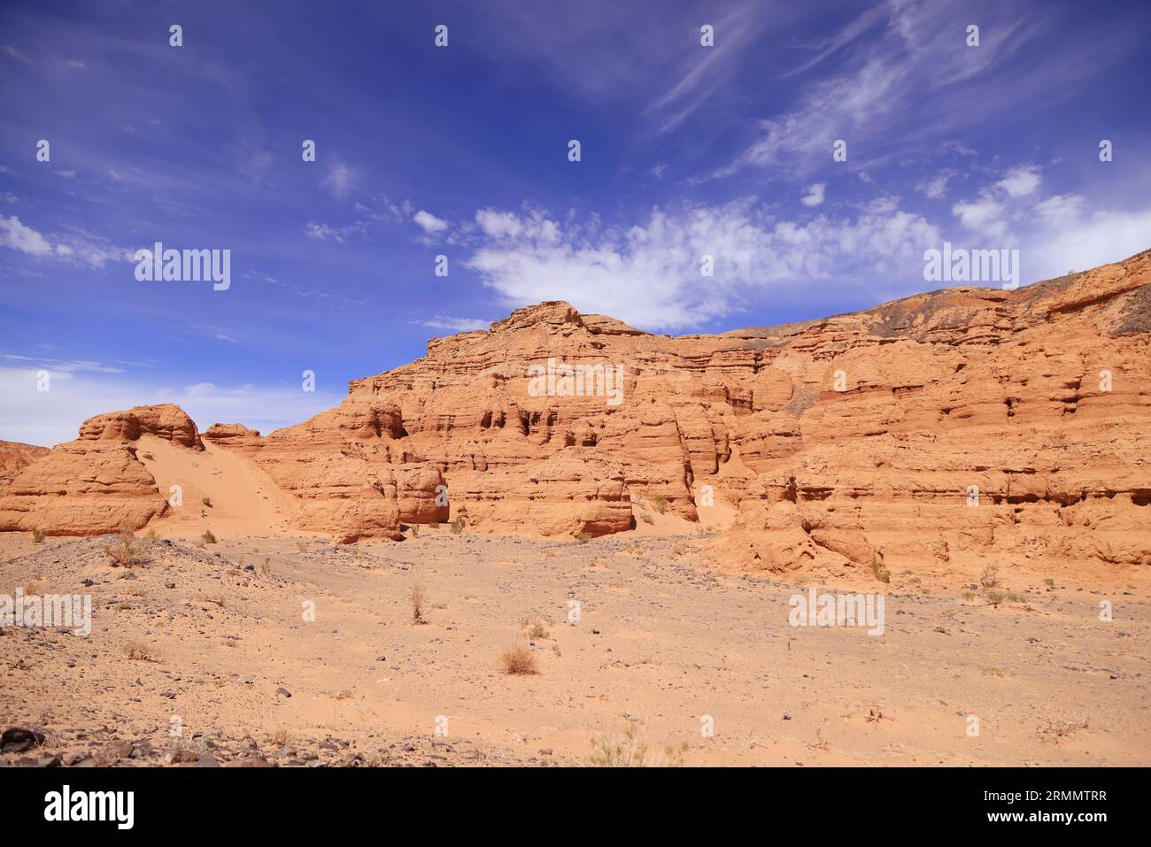 The rock formations in Nemegt canyon, Umnugobi, Mongolia Stock Photo ...