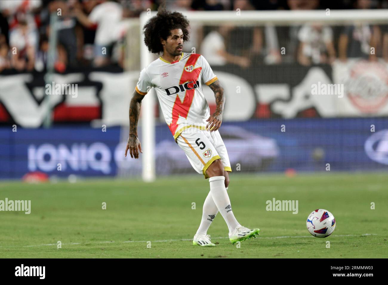 Madrid, Spain. 28th Aug, 2023. Aridane Hernandez of Rayo Vallecano ...
