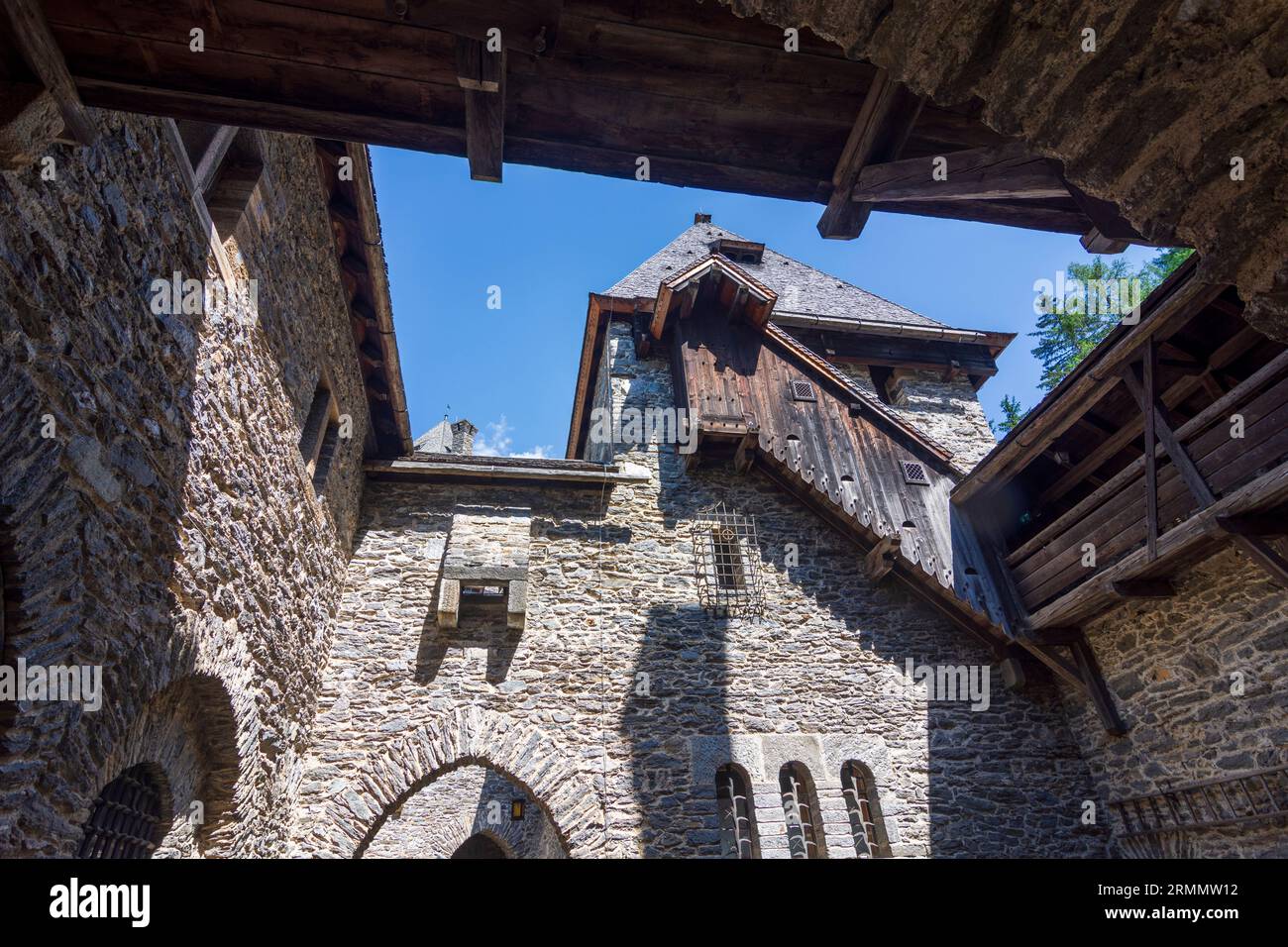 Ramingstein: Finstergrün Castle in Lungau, Salzburg, Austria Stock ...