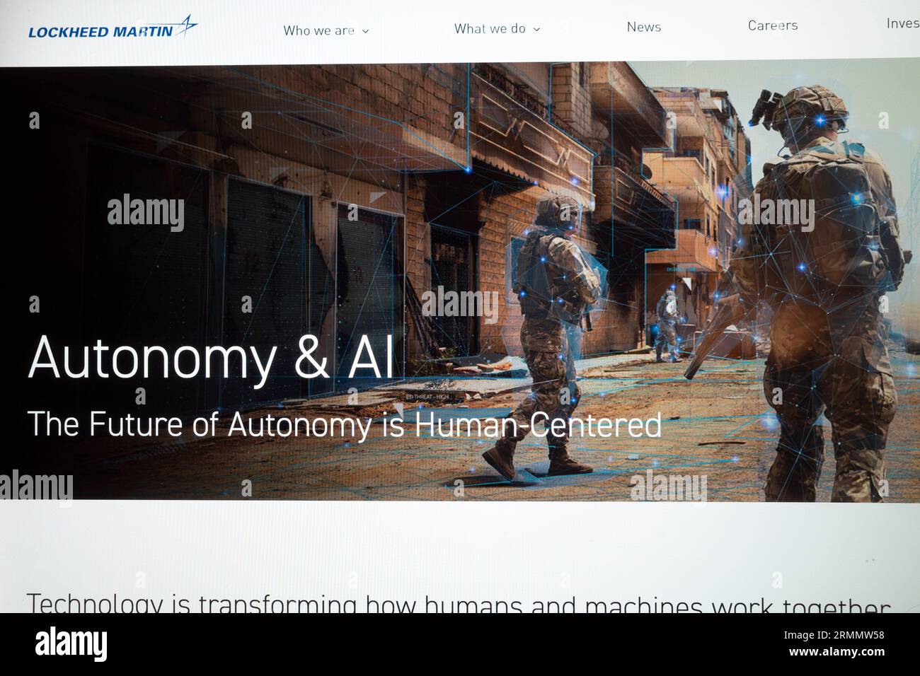 New York, New York, USA. 29th Aug, 2023. Lockheed Martin's website on ...