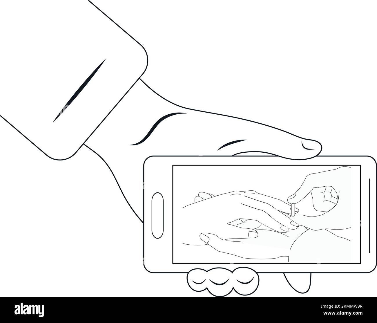 Hands man woman ring Cut Out Stock Images & Pictures - Alamy