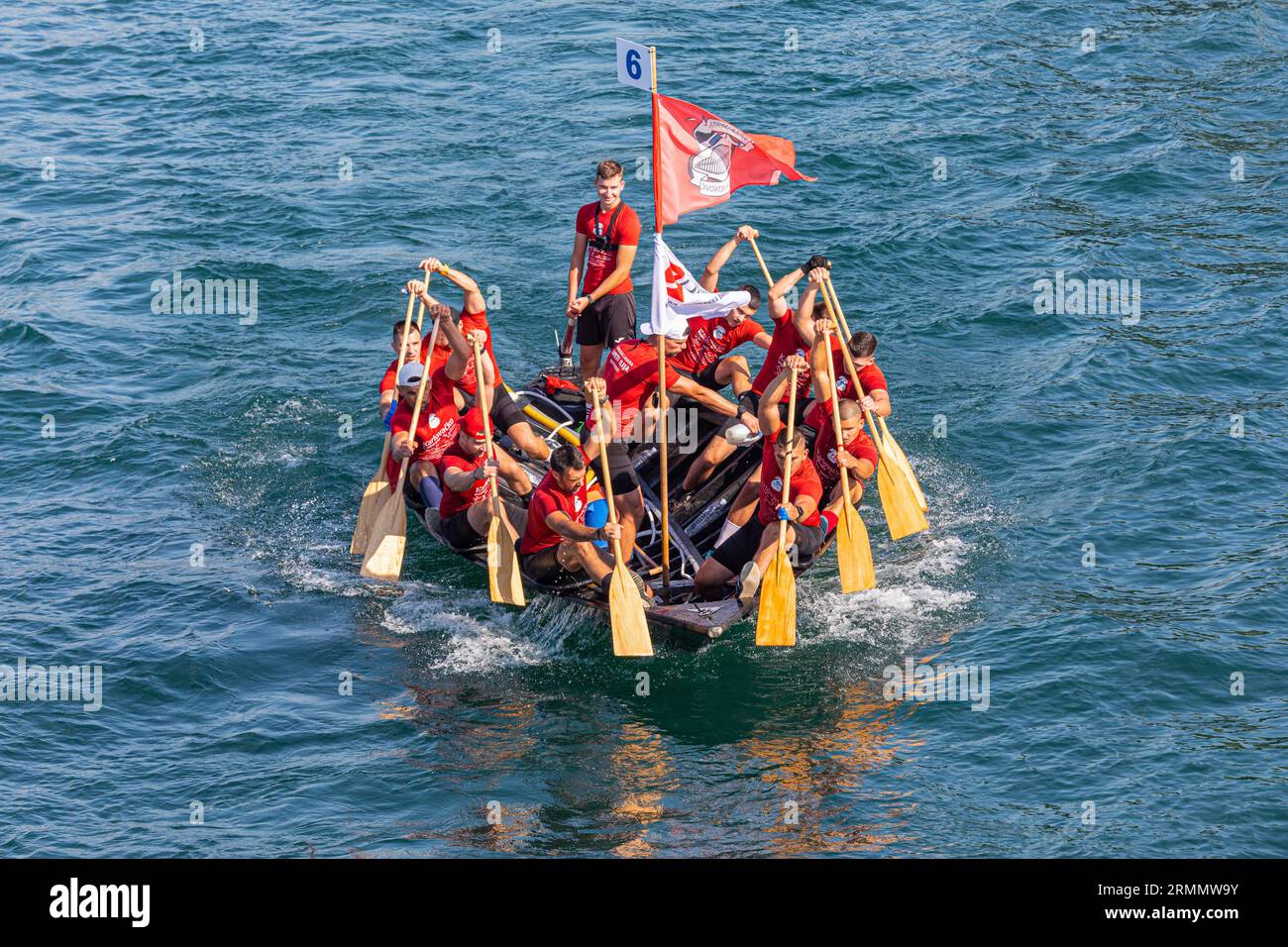Traditional Neretva race, "Ladja competitions Stock Photo - Alamy