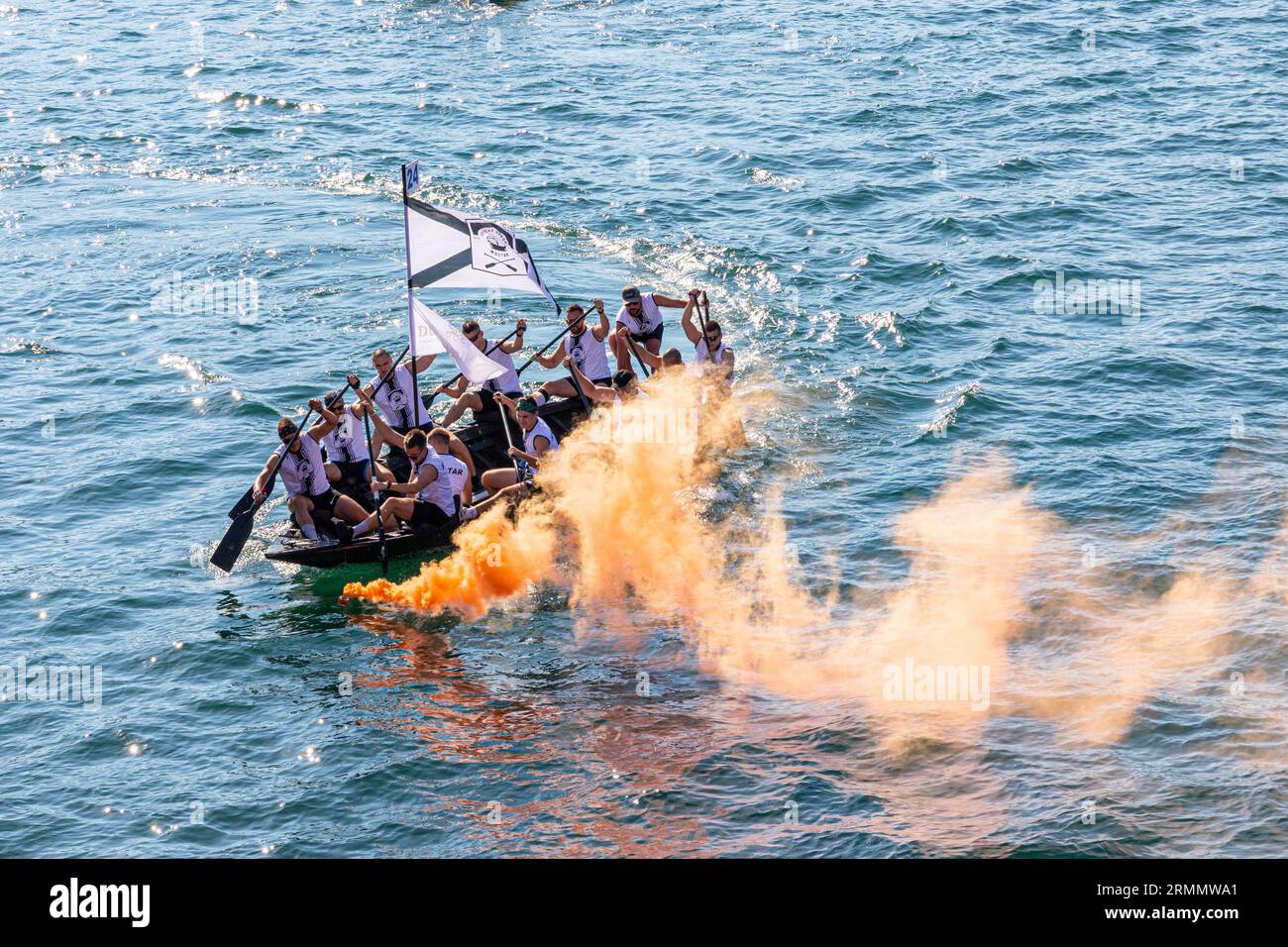 Traditional Neretva race, "Ladja competitions Stock Photo - Alamy