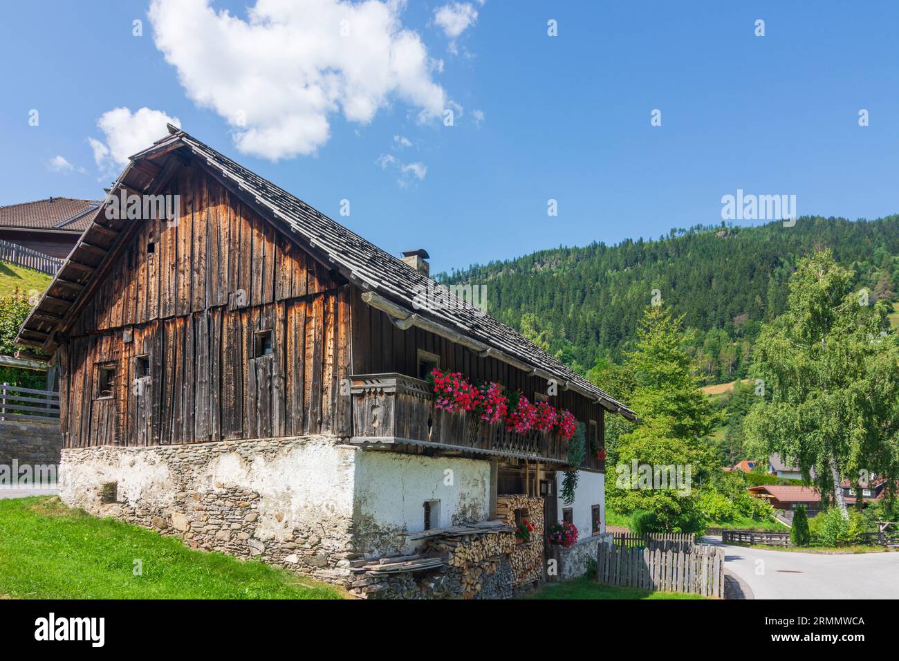 Ramingstein: old farmhouse in Lungau, Salzburg, Austria Stock Photo - Alamy