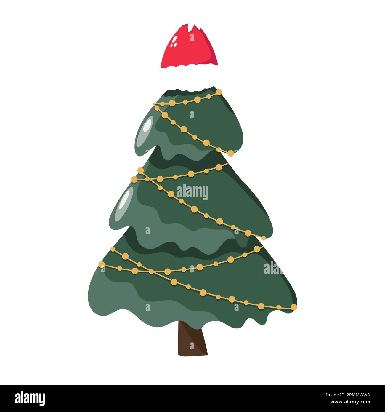 Santa hat decoration lights Cut Out Stock Images & Pictures - Alamy