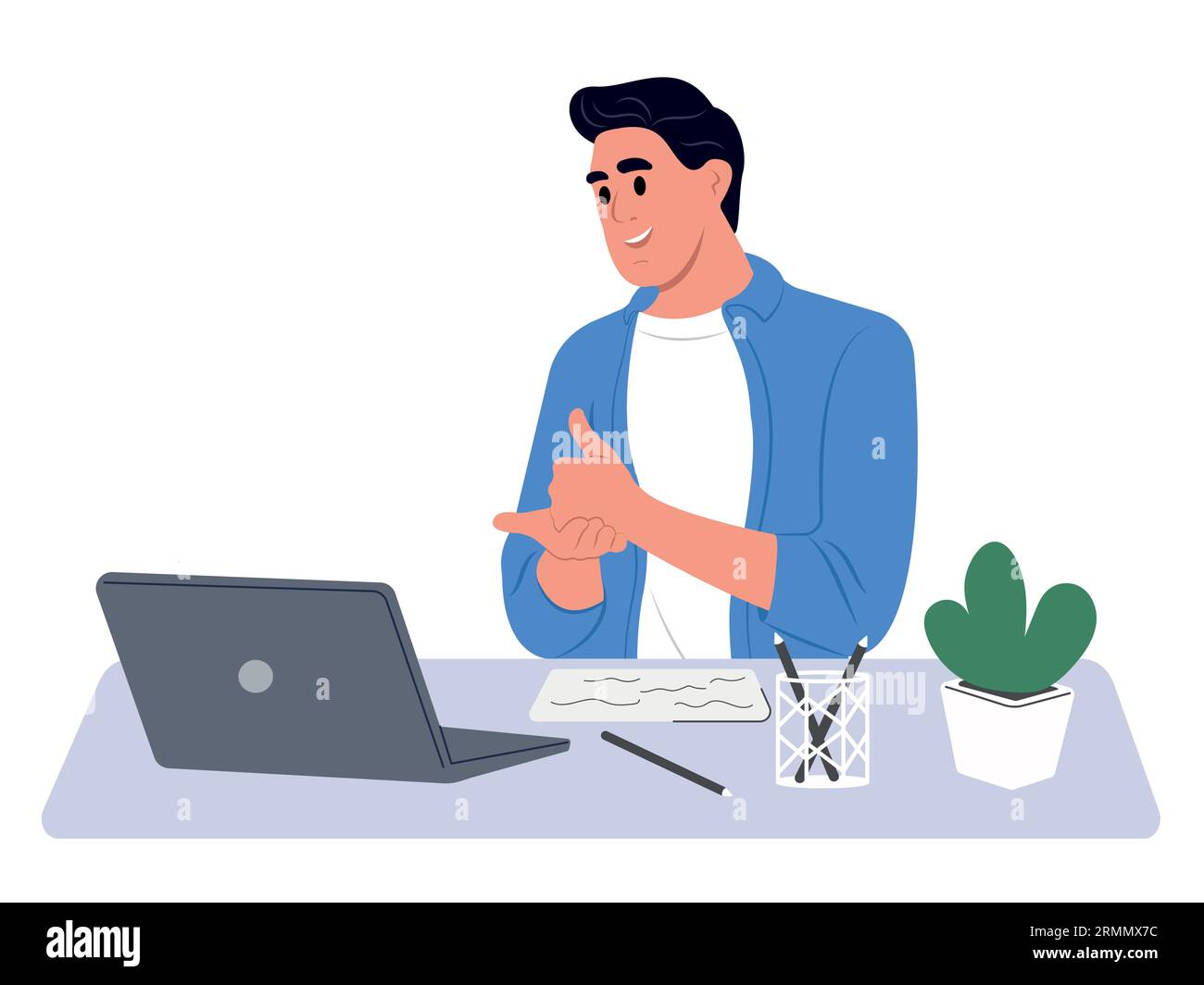 Call me sign teenager Stock Vector Images - Alamy