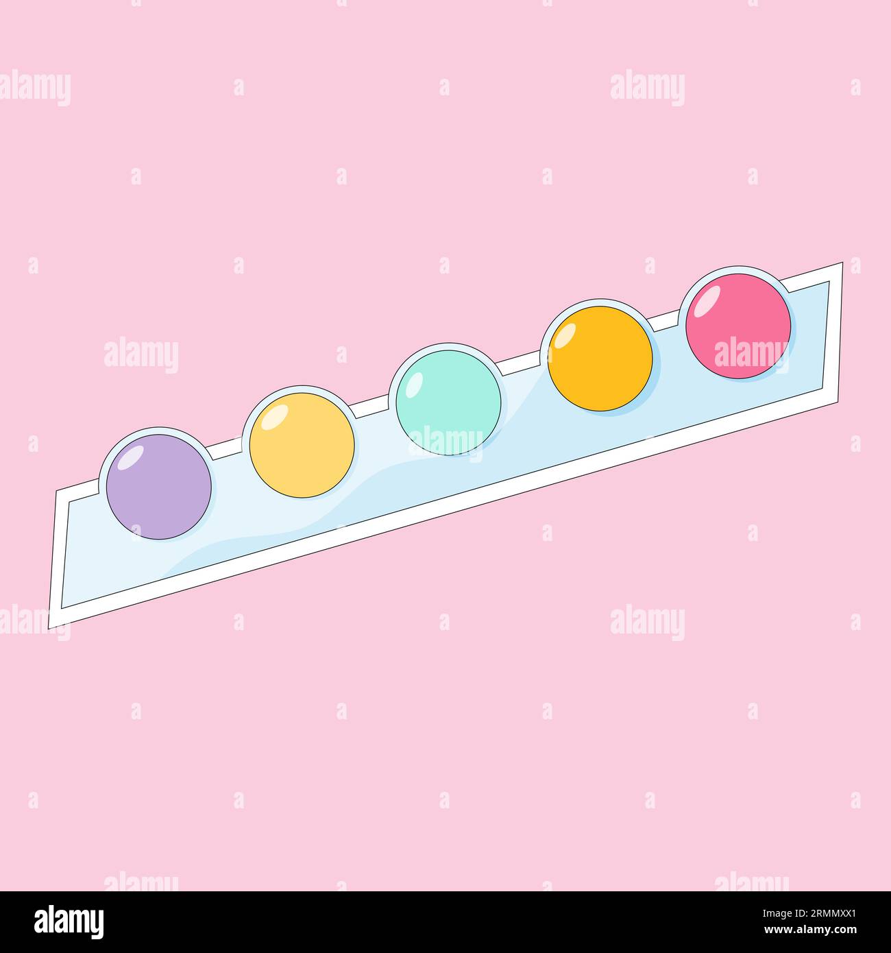 Pink bubble gum in Stock Vector Images - Alamy