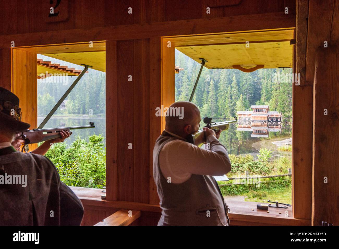 Hut for shooting water targets hi-res stock photography and images - Alamy