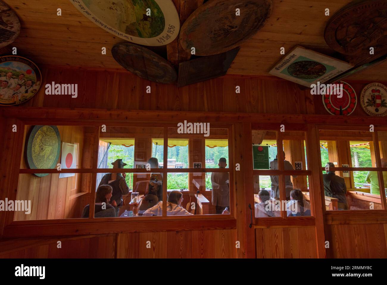 Tamsweg: lake Prebersee, shooting range hut for shooters at shooting ...