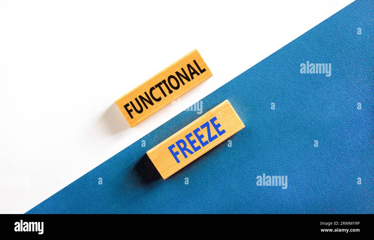 Functional freeze symbol. Concept words Functional freeze on beautiful ...