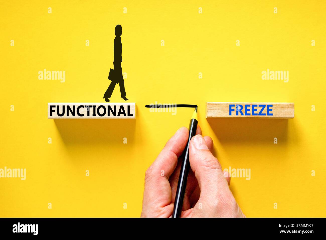 Functional freeze symbol. Concept words Functional freeze on beautiful ...