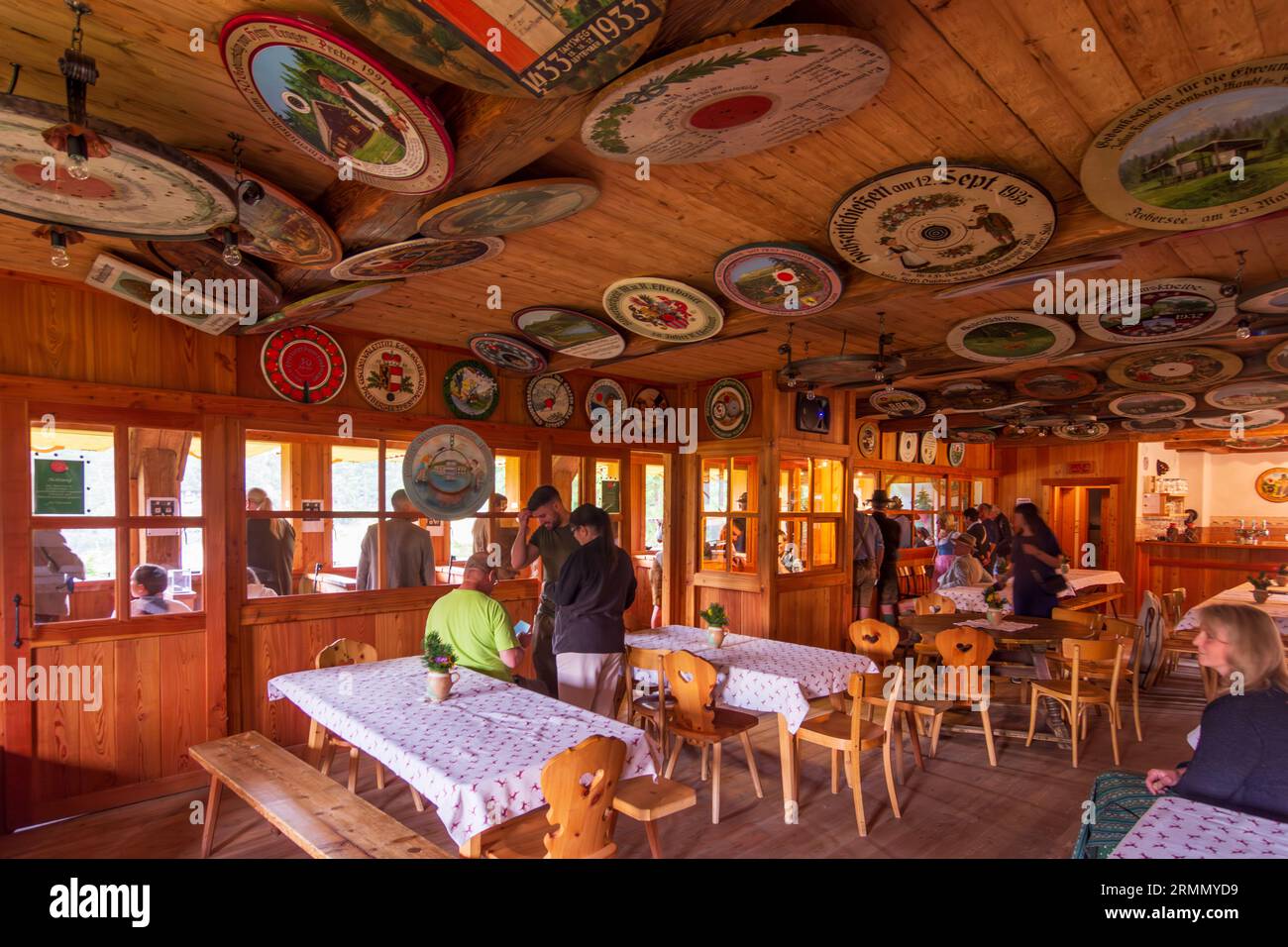Tamsweg: lake Prebersee, shooting range hut for shooters at shooting ...