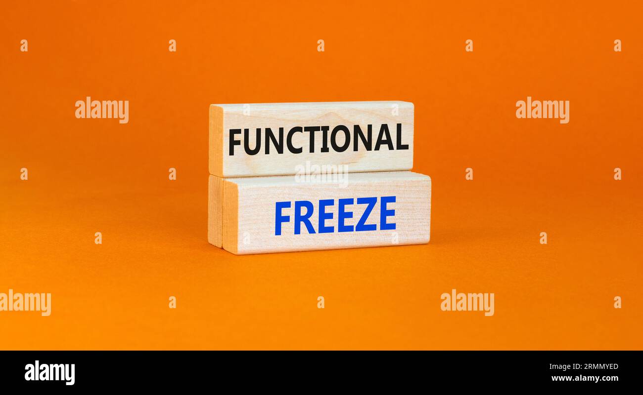 Functional freeze symbol. Concept words Functional freeze on beautiful ...