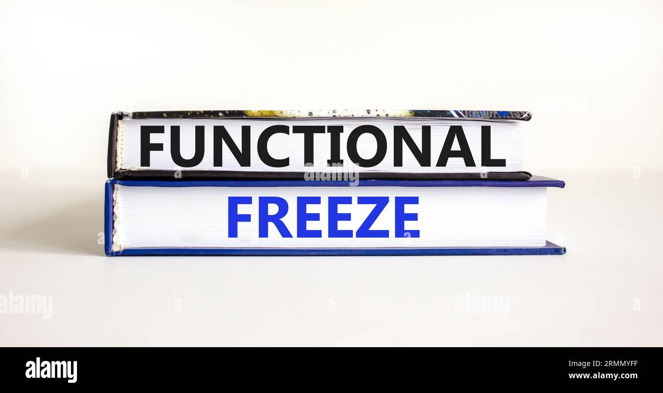 Functional freeze symbol. Concept words Functional freeze on beautiful ...