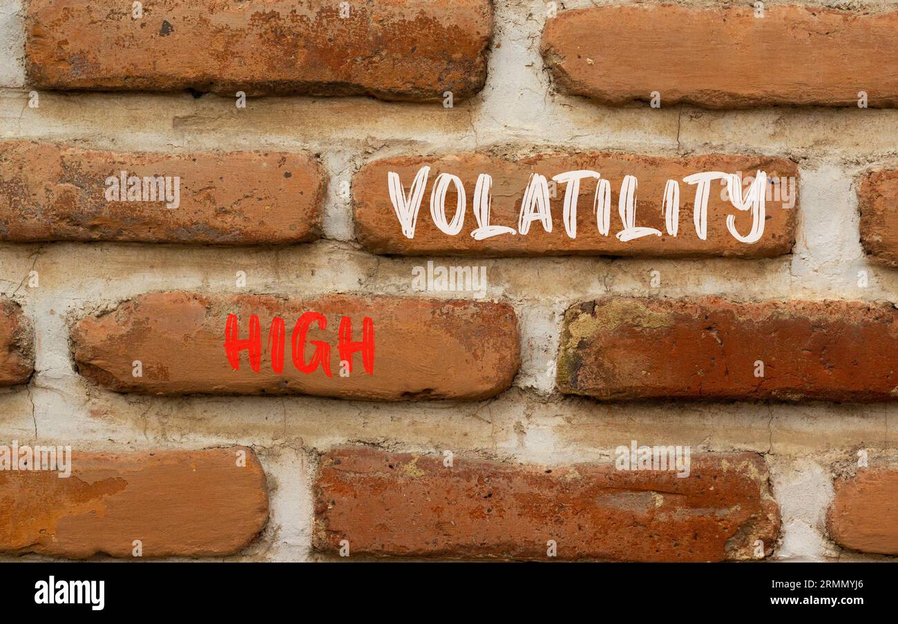 High volatility symbol. Concept words High volatility on beautiful ...