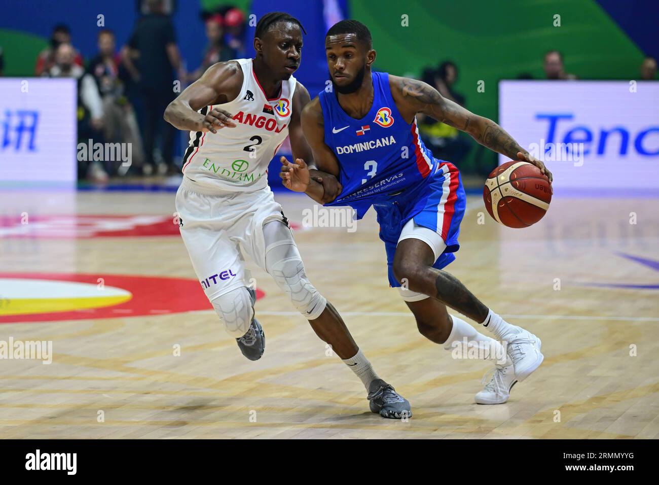 Quezon City, Philippines. 29th Aug, 2023. Dimitri Maconda (L) of the ...