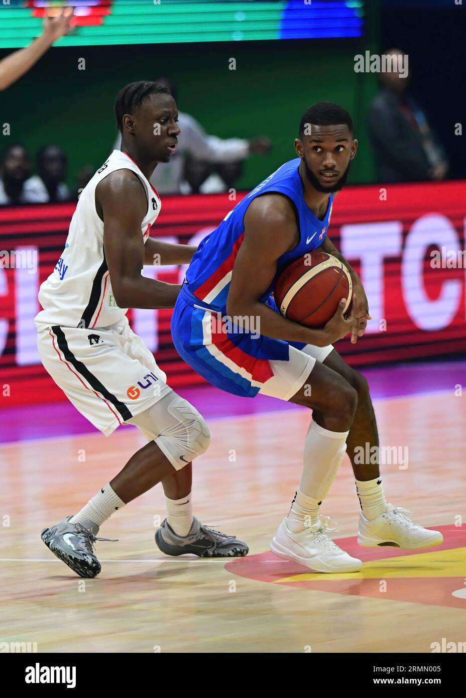Quezon City, Philippines. 29th Aug, 2023. Dimitri Maconda (L) of the ...
