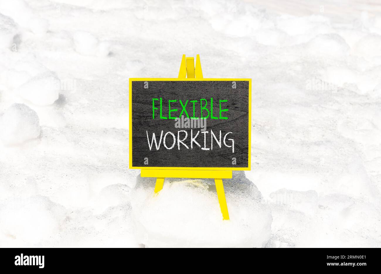 Flexible working symbol. Concept words Flexible working on beautiful ...