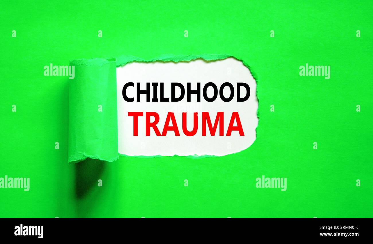 Childhood trauma symbol. Concept words Childhood trauma on beautiful ...