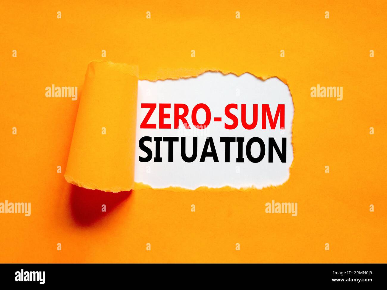 Zero-sum situation symbol. Concept words Zero-sum situation on ...