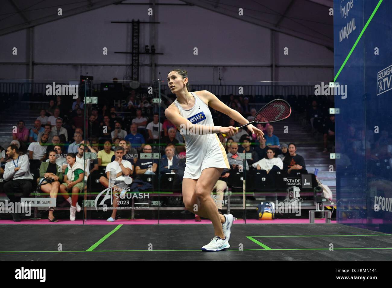 Paris, France. 29th Aug, 2023. Rachel Arnold at the Paris Squash Alpine ...