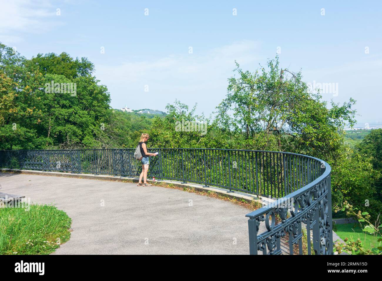 Vienna: park-like terrace where the Schlosshotel Cobenzl used to stand ...