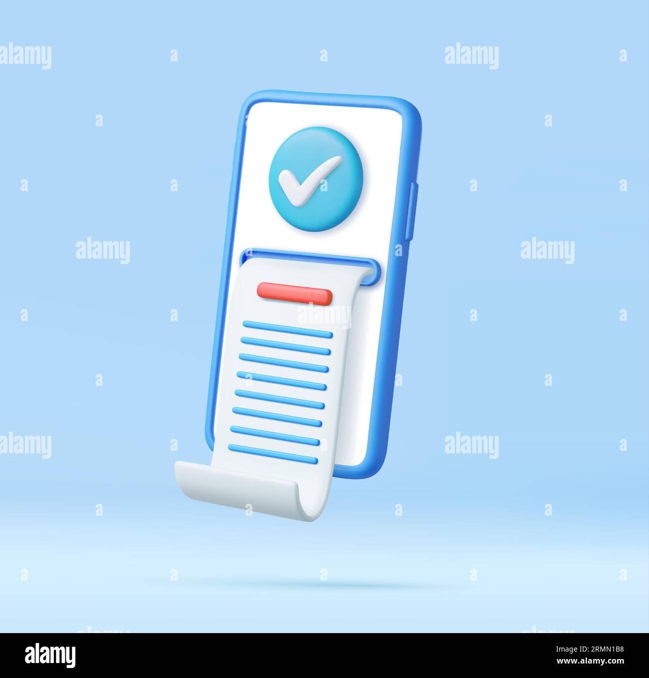 Phone 3d paper concept Stock Vector Images - Alamy