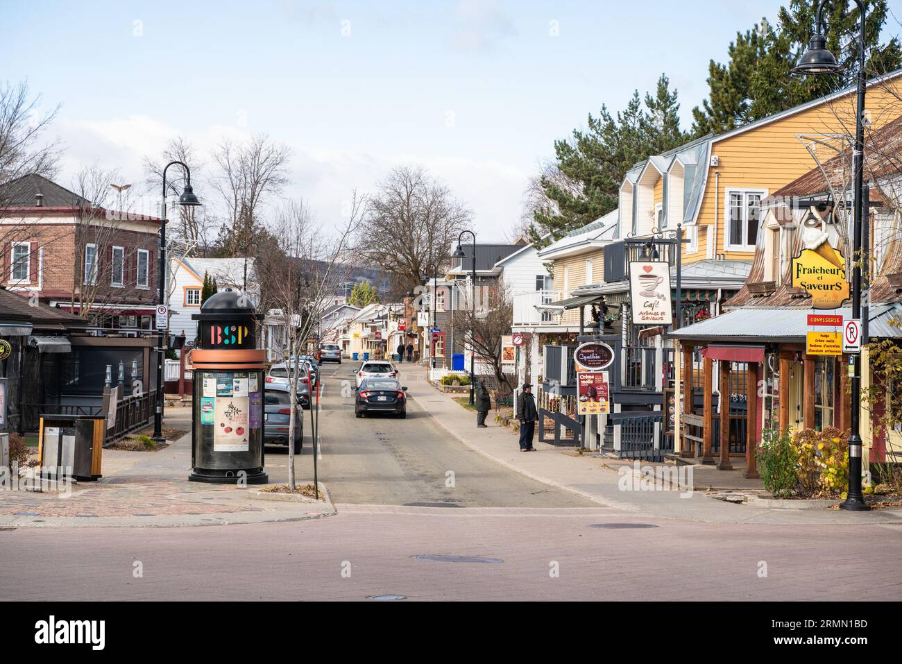 Baie-Saint-Paul, Quebec, Canada - November 8, 2022: Street scene in ...