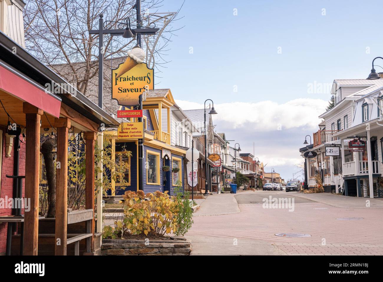 Baie-Saint-Paul, Quebec, Canada - November 8, 2022: Street scene in ...