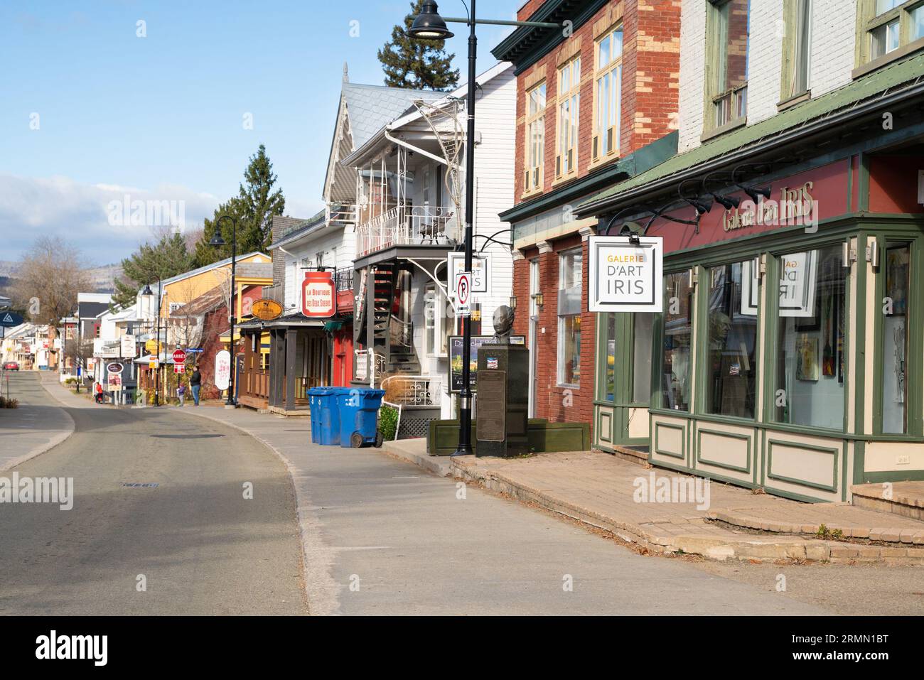 Baie-Saint-Paul, Quebec, Canada - November 8, 2022: Street scene in ...